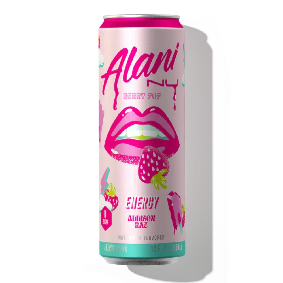 Alani Nu Energy Drinks - 12 Cans, Berry Pop (Addison Rae Edition ...